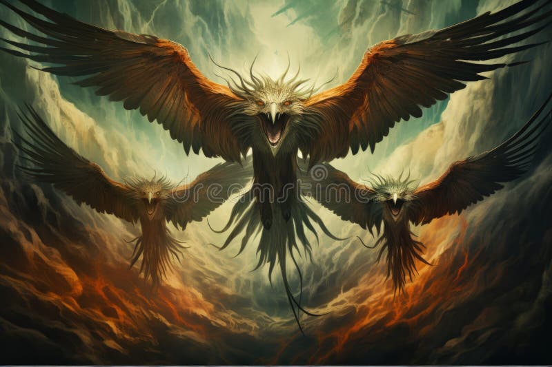 Ferocious Thunder Hawks, Ruling the Skies with Lightning and Thunder As ...