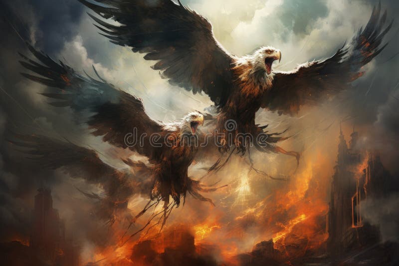 Ferocious Thunder Hawks, Ruling the Skies with Lightning and Thunder As ...