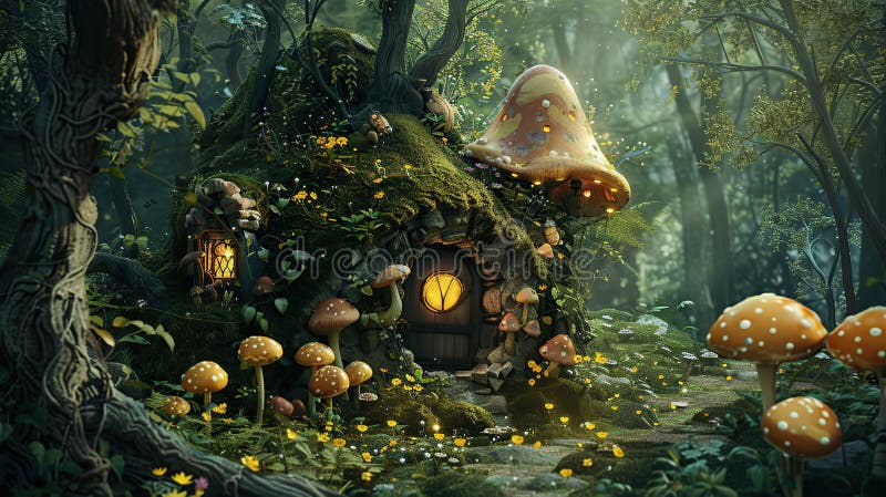 Realm of Magic, Whimsical Creatures from Fairytales. Generative Ai ...