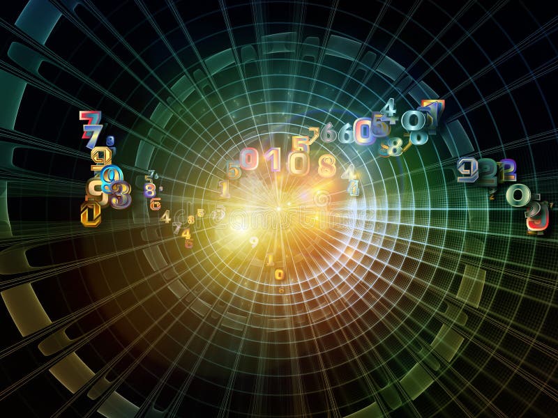 Realm of Numbers stock illustration. Illustration of math - 156806715