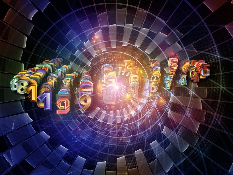 Realm of Numbers stock illustration. Illustration of math - 156806715