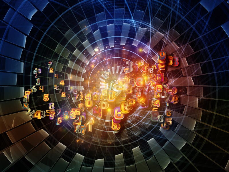 Realm of Numbers stock illustration. Illustration of cyberspace - 163506526