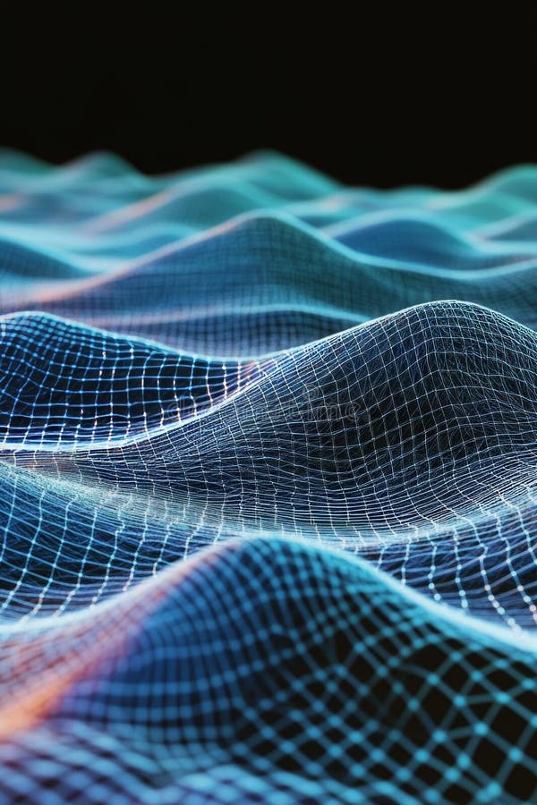 Realms Depicted Abstractly. Visual of the Internet As a Streaming ...