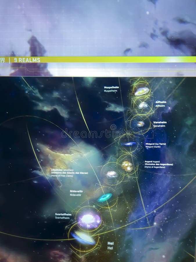 9 REALMS,galaxy editorial photography. Image of realms - 160365792