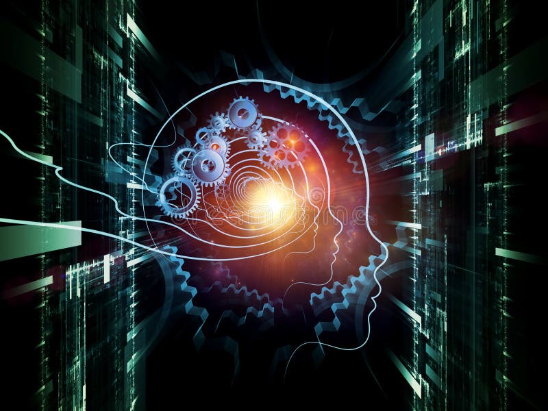 Realms of Technology stock illustration. Illustration of outline - 28505595