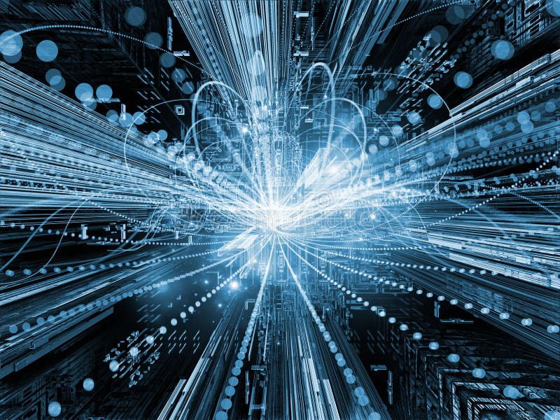 Realms of Wave Particle stock illustration. Illustration of effect ...