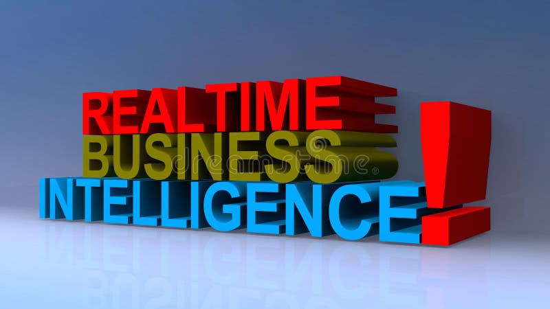 Realtime Business Intelligence on Blue Stock Illustration ... Realtime Business Intelligence on Blue Stock Illustration ...
