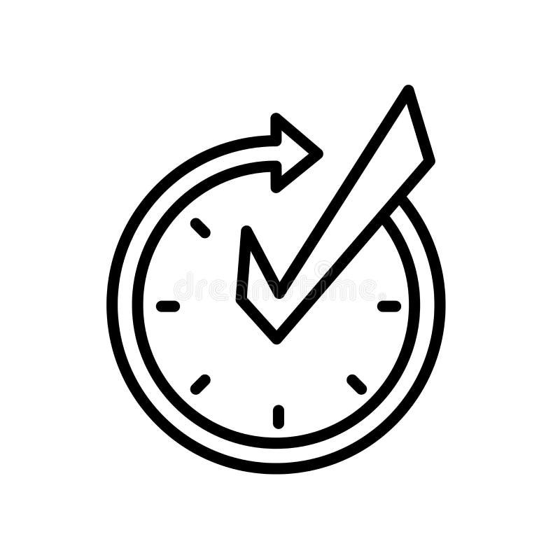 Real Time Data Icon Isolated on White Background Stock Vector ...