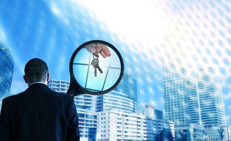 Realtor at work concept stock image. Image of flat, businessman - 23047665