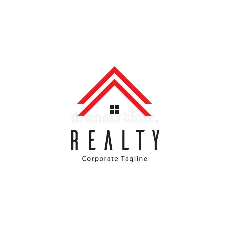 Realty Logo Template stock vector. Illustration of house - 88480041