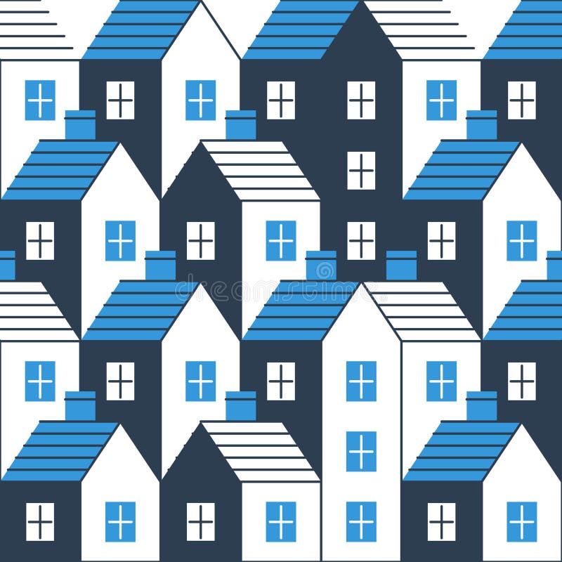 Realty Pattern and Backdrop Stock Vector - Illustration of detached ...