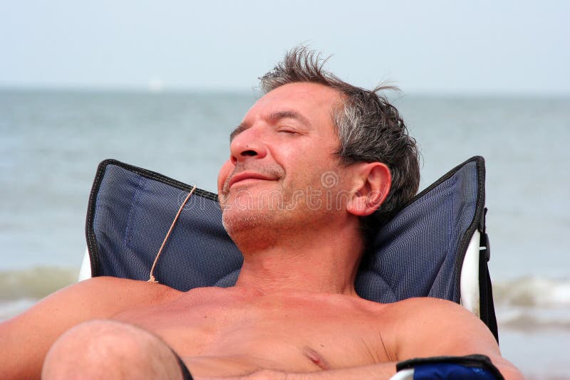 Realxing stock image. Image of summer, body, smiling, beach - 2970949