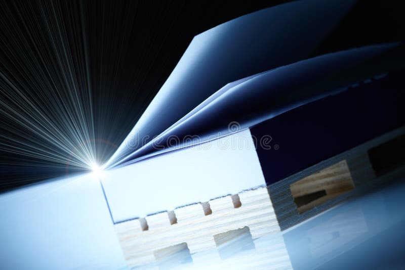 Ream of paper stock image. Image of sheet, empty, rays - 23541133