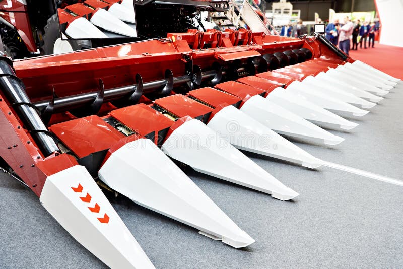 Reaper Corn on Agricultural Harvester on Display Stock Photo - Image of ...