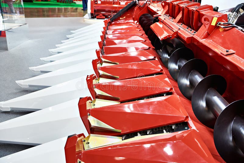 Reaper Corn on Agricultural Harvester on Display Stock Photo - Image of ...