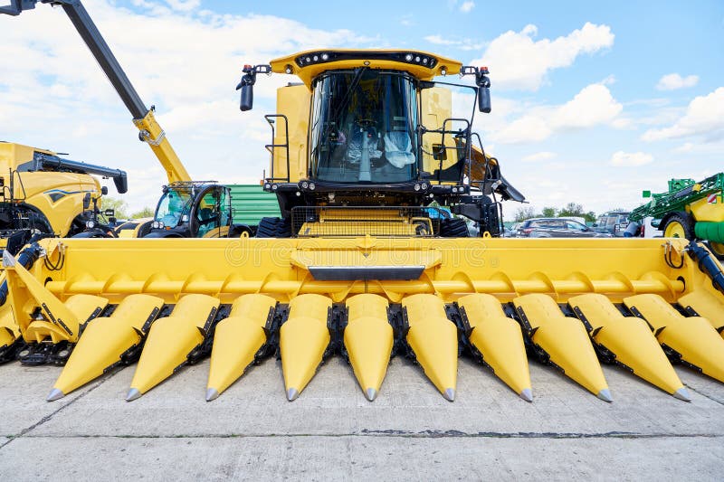 Reaper Corn Head Machine for Agricultural Harvester Stock Photo - Image ...