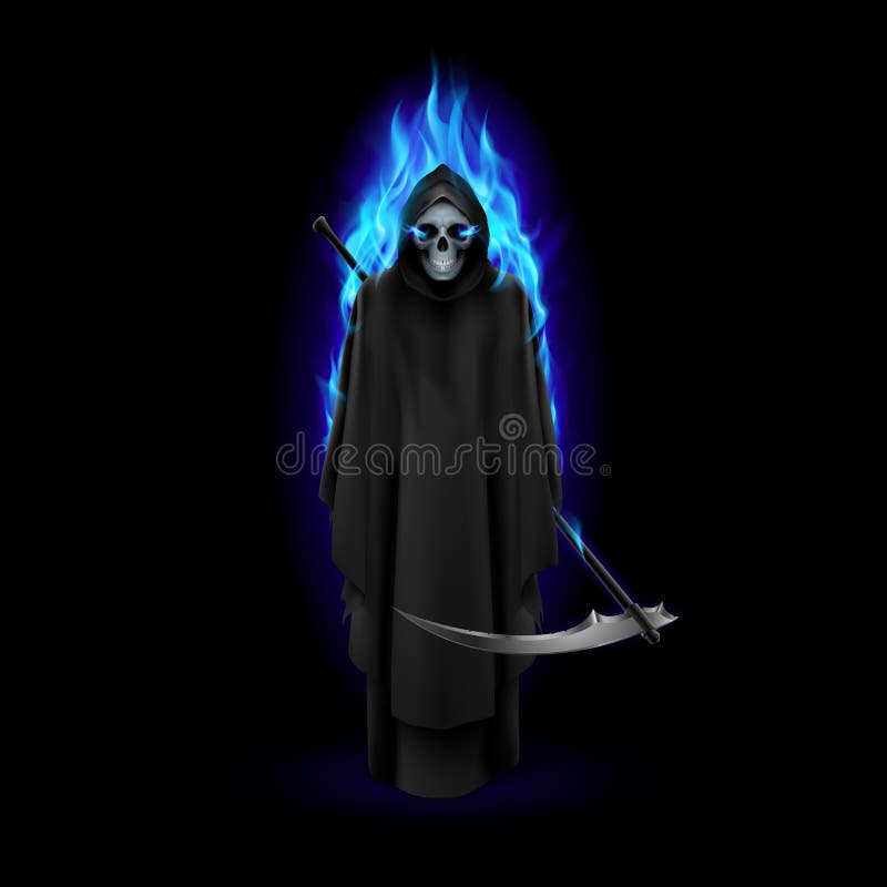 Reaper desagradável ilustração stock. Ilustração de medo - 41687617