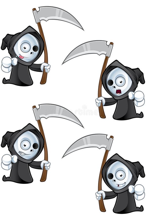 Cartoon Grim Reaper Pointing Stock Illustrations – 8 Cartoon Grim ...