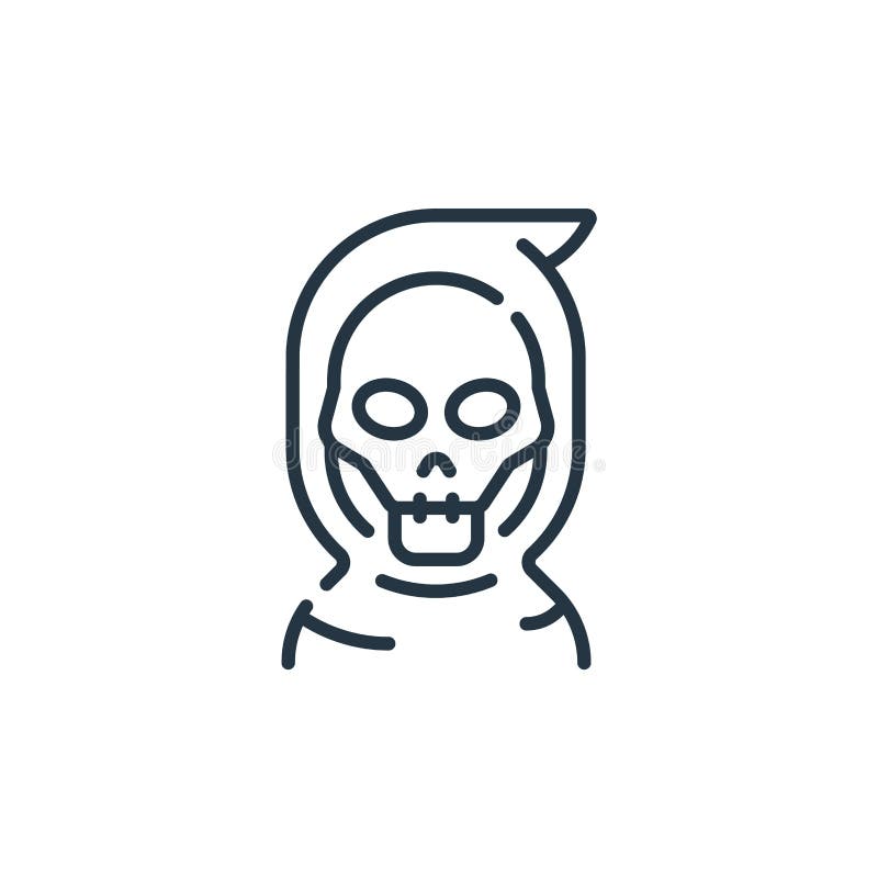Reaper Vector Icon. Reaper Editable Stroke. Reaper Linear Symbol For ...