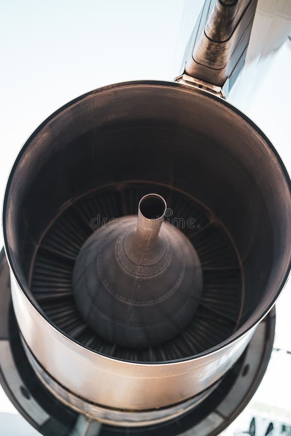 The Rear of an Aircraft Jet Engine Stock Photo - Image of cockpit ...