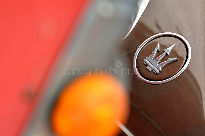 Maserati logo editorial image. Image of font, iron, driving - 319371995