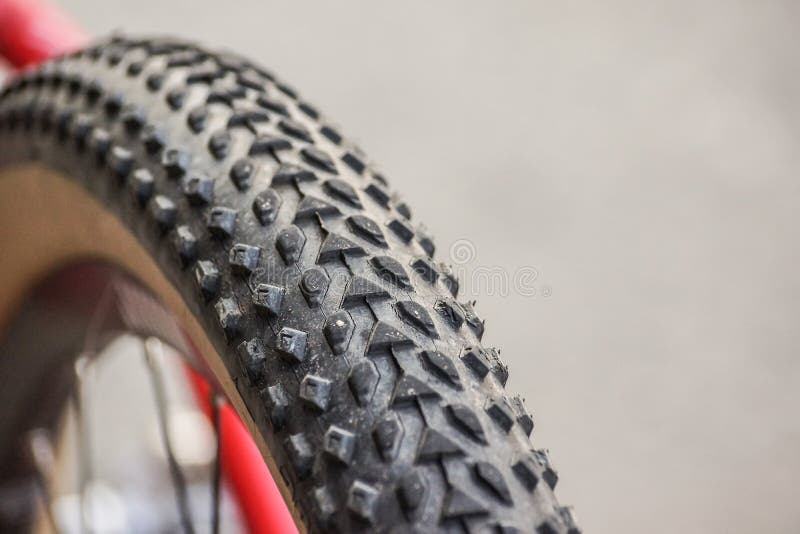 A rear bicycle tire stock photo. Image of used, surface - 163342030