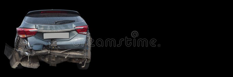 The Rear of the Car is Badly Damaged and Accidentally Broken. Place for ...