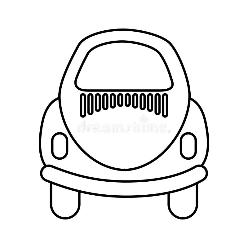 Rear of car icon stock vector. Illustration of back, icon - 95917772