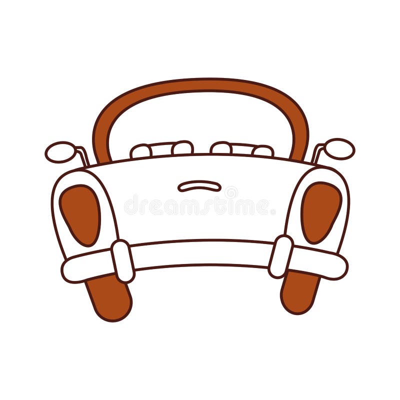 Rear of car icon stock vector. Illustration of roadster - 95918060