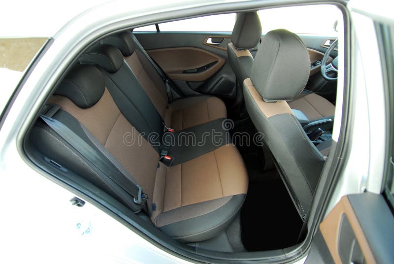 Rear car seat stock image. Image of airbag, light, inside - 79660283