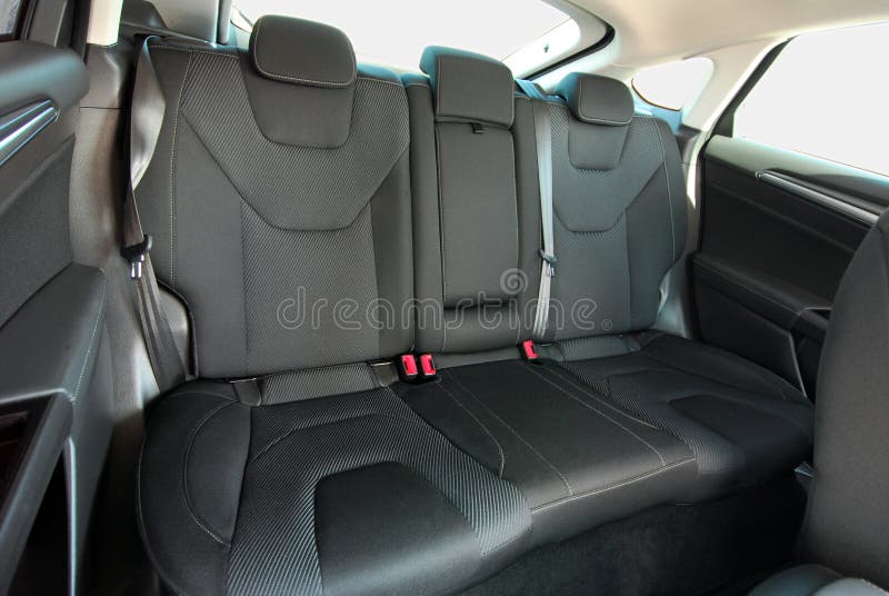 Rear car seat stock photo. Image of luxury, clean, inside - 145638318