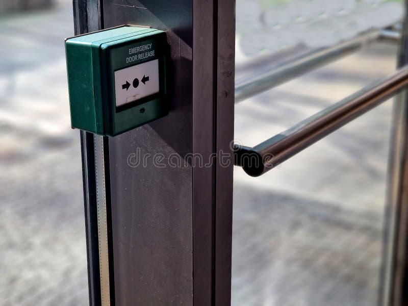 Rear Door of Department Store or Warehouse with Handle for Quick ...