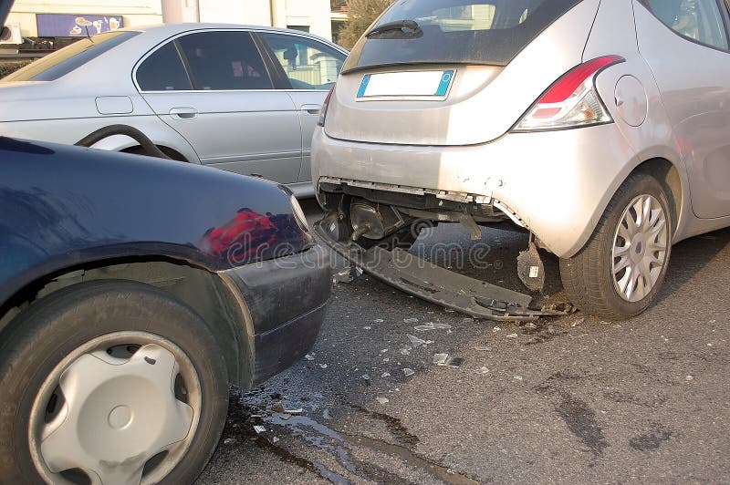 Rear-end collision editorial stock photo. Image of rear - 32041393