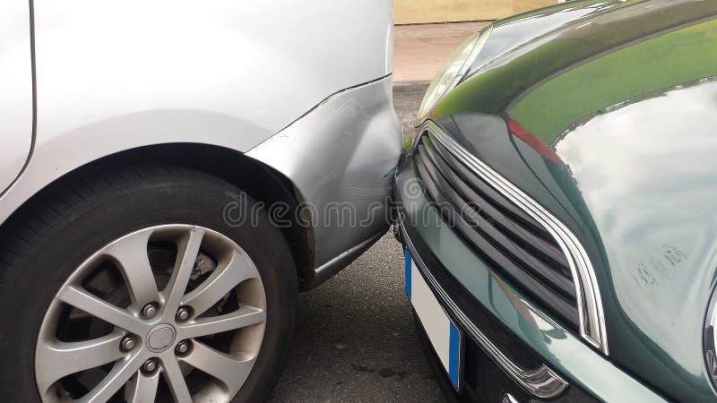 Rear-end collision stock photo. Image of driving, automobile - 68842536