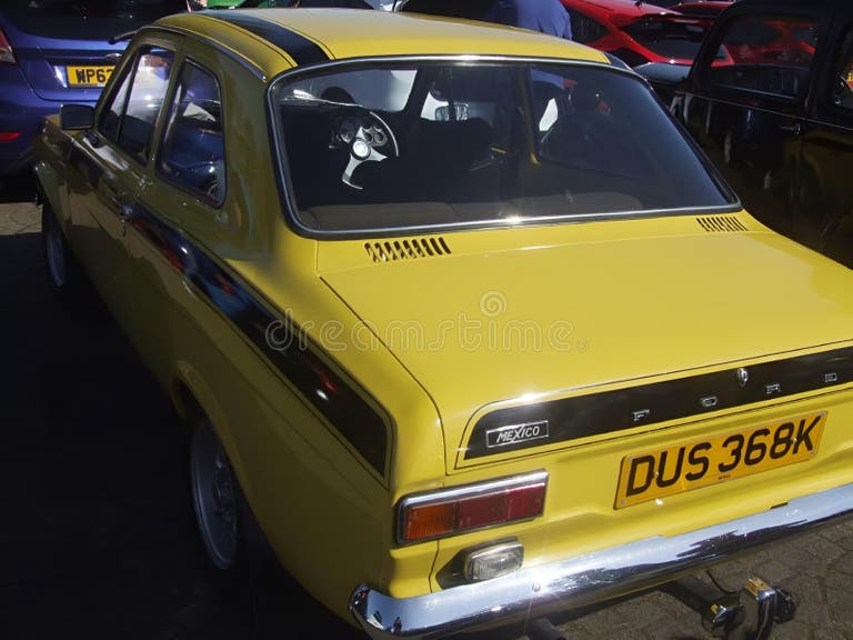 Rear End of Ford Escort Mexico Mark 1 Editorial Photography - Image of ...