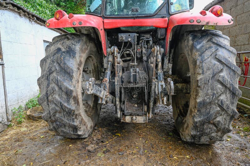Rear end of a Tractor stock photo. Image of machinery - 202569868