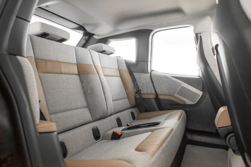 The rear of a EV stock image. Image of door, materials - 45383333