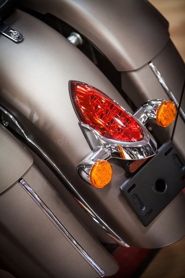 Rear Fender of a Modern Motorcycle Stock Photo - Image of metal, luxury ...