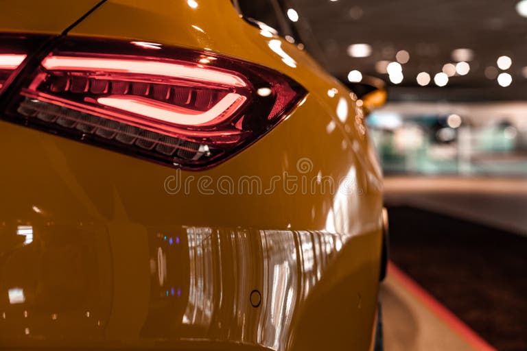 Rear Headlight of a New Modern Car Stock Image - Image of bulb ...