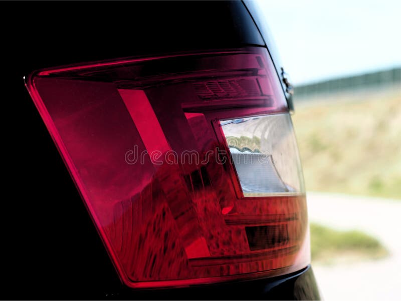 The Rear Headlight of a Passenger Car Stock Image - Image of design ...