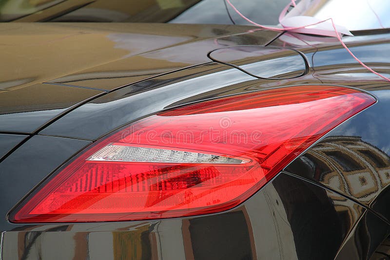 Rear Headlight of a Vehicle Stock Image - Image of transport, sports ...