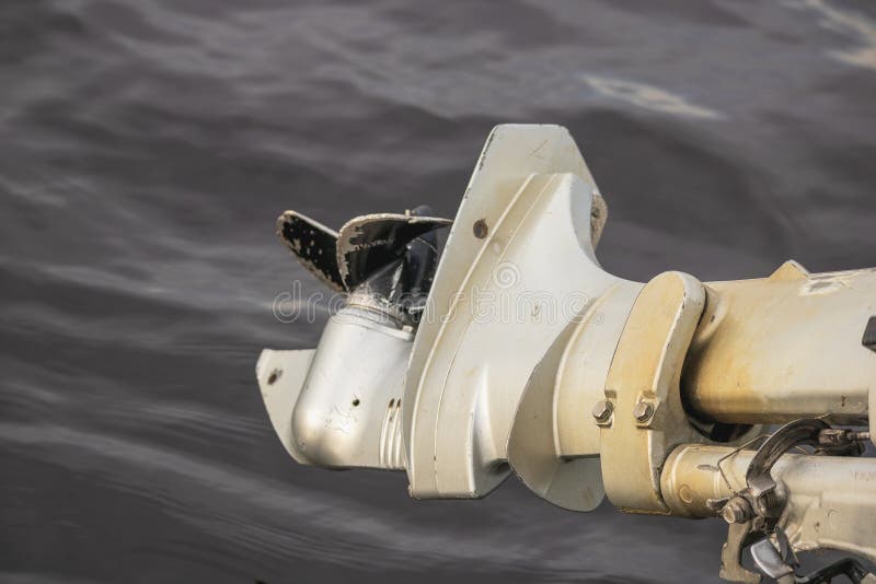 .the Rear Leg or Foot of the Engine Part of the Boat. it is the Part ...