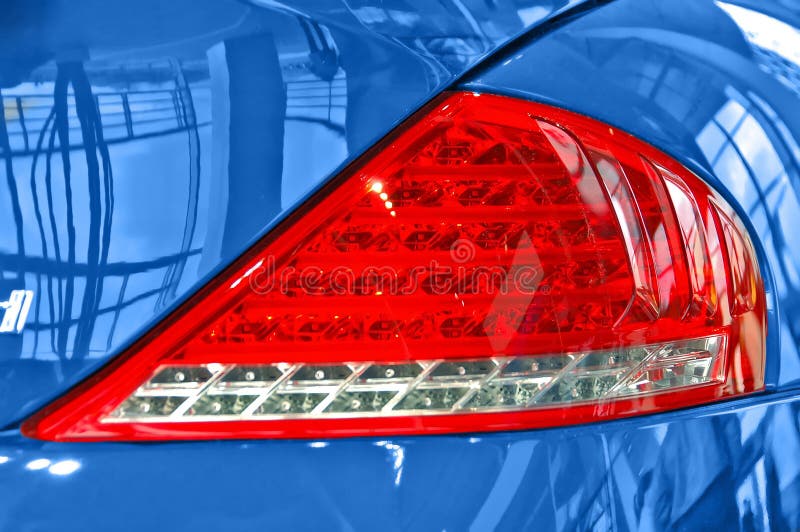 Rear Light Cluster on Car with Heart Shaped Space Stock Photo - Image ...