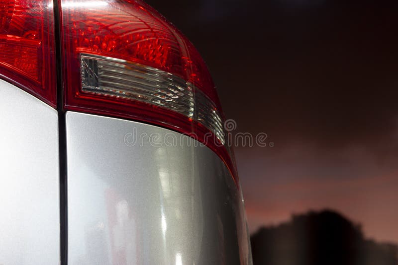 Rear light car. stock photo. Image of outdoor, electronic - 114867096