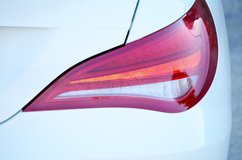 Rear light of a modern car stock image. Image of drive - 46207563
