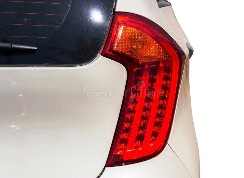 Car Rear Light Technology for Safety Symbols Red, Black, Orange ...