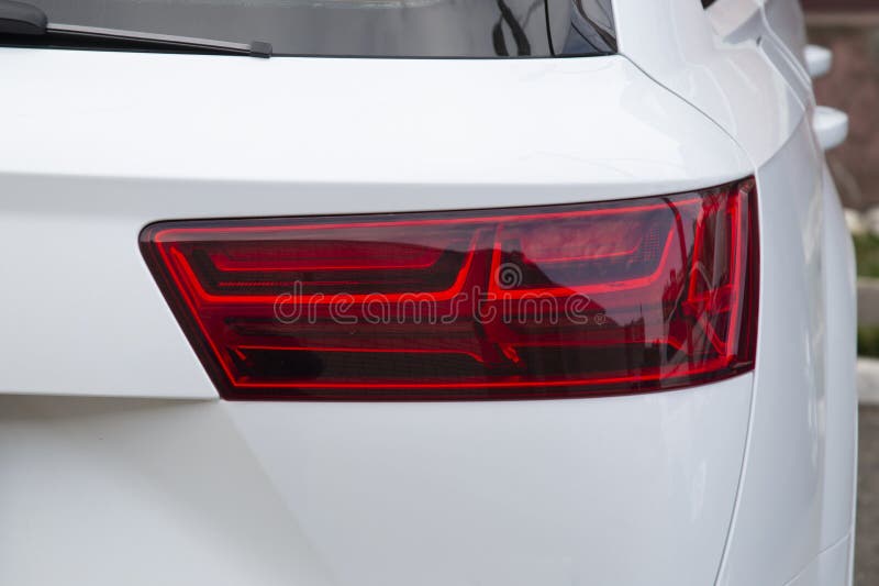 The Rear Lights of the Car.Car Accessories Stock Photo - Image of ...