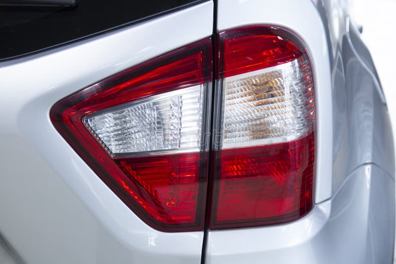 The Rear Lights of the Car.a Car Accessory Stock Image - Image of ...