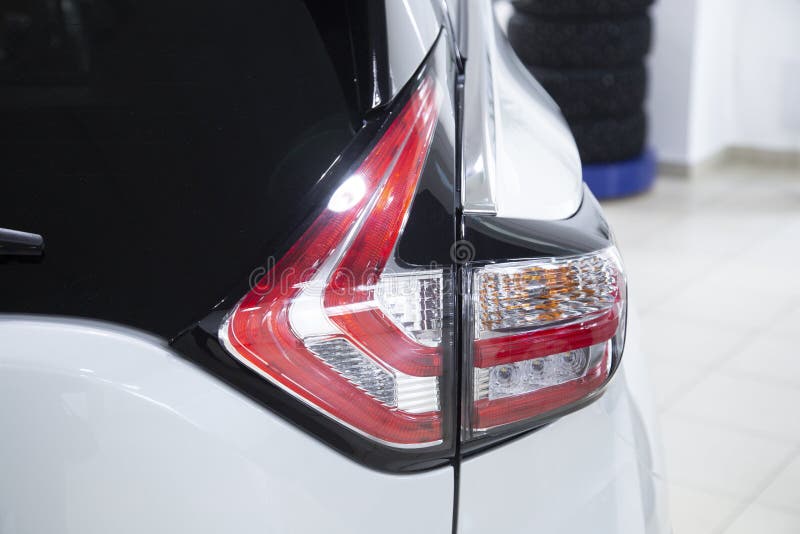 The Rear Lights of the Car.a Car Accessory Stock Photo - Image of ...