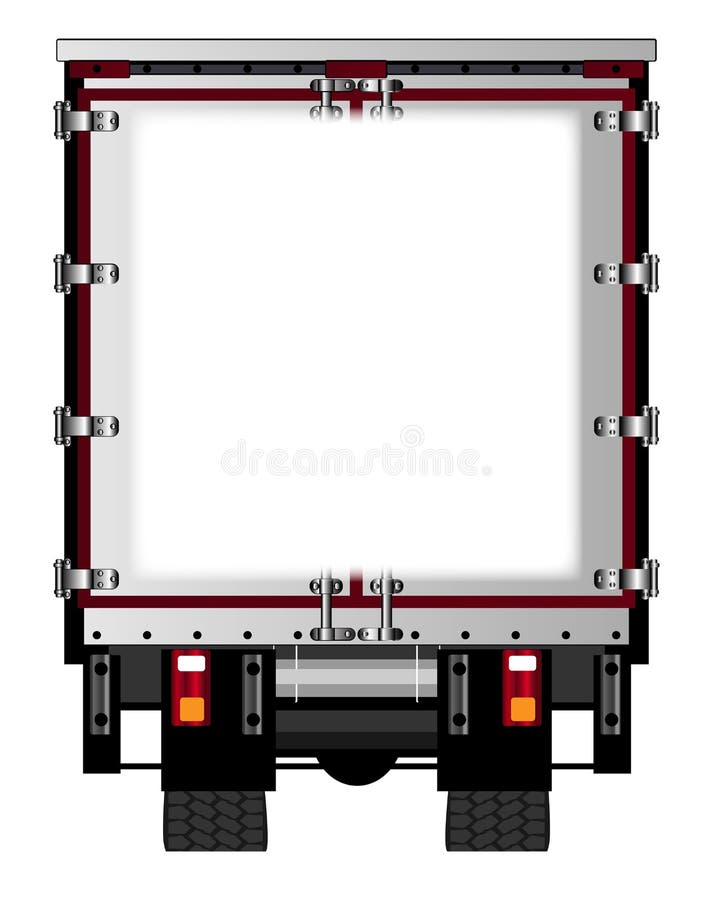 Rear Lorry Copy Space stock vector. Illustration of goods - 90541029